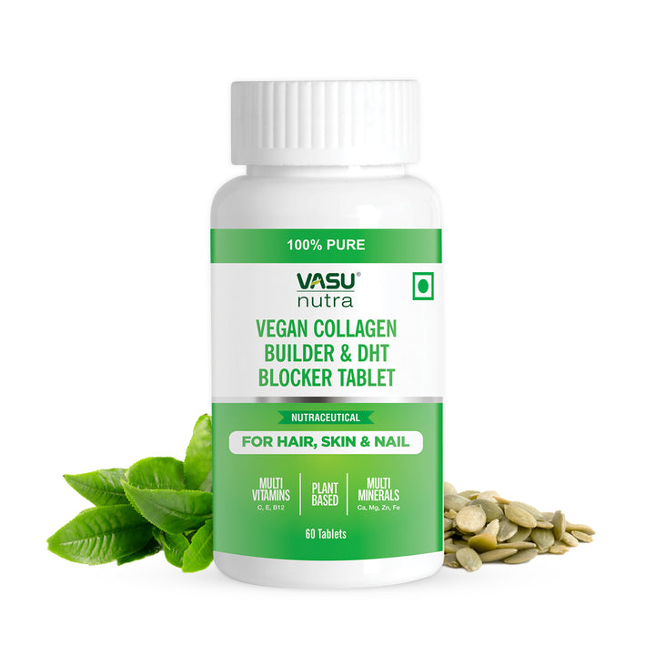 Vasu Nutra Vegan Collagen Builder & DHT Blocker Tablet - 60 tabs ...