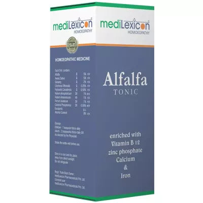 Medilexicon Alfalfa Tonic Syrup - 500 ml - Organic Wellnesses