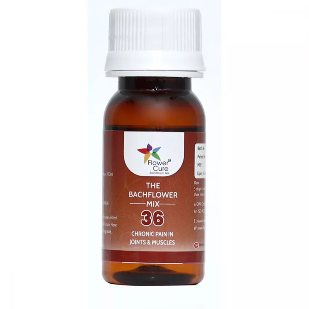 Bach Flower Mix 36 Chronic Pain In Joints Muscles Drop - 30 ml ...