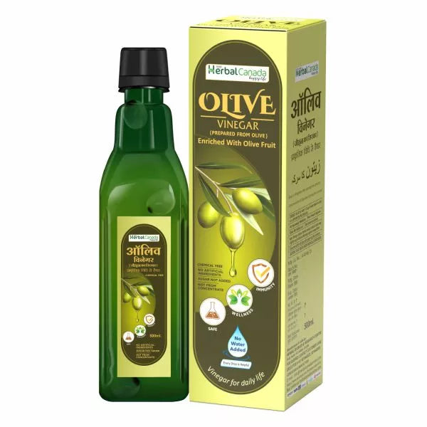 Herbal Canada Olive Vinegar - 500 ml - Organic Wellnesses