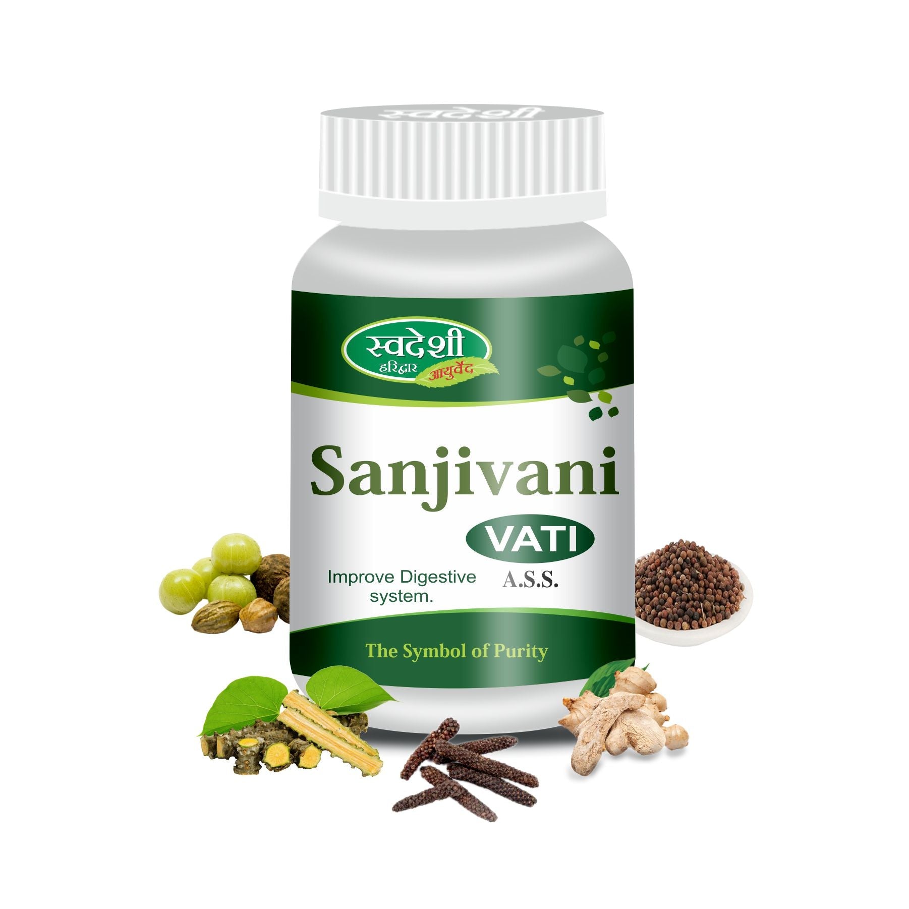 Swadeshi Ayurved Sanjivani Vati - 60 Tabs(pack of 2) - Organic Wellnesses