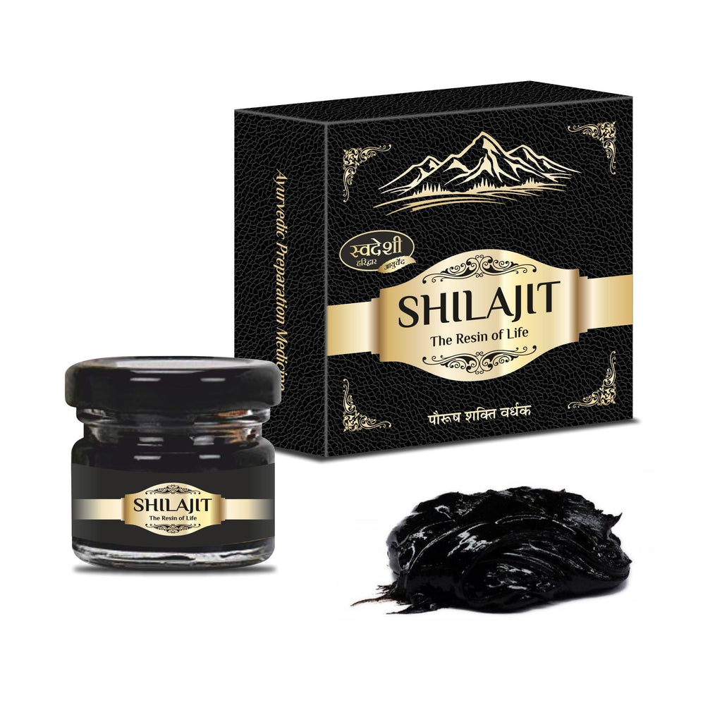 Swadeshi Ayurved Shudh Shilajit Premium - 15 gms - Organic Wellnesses