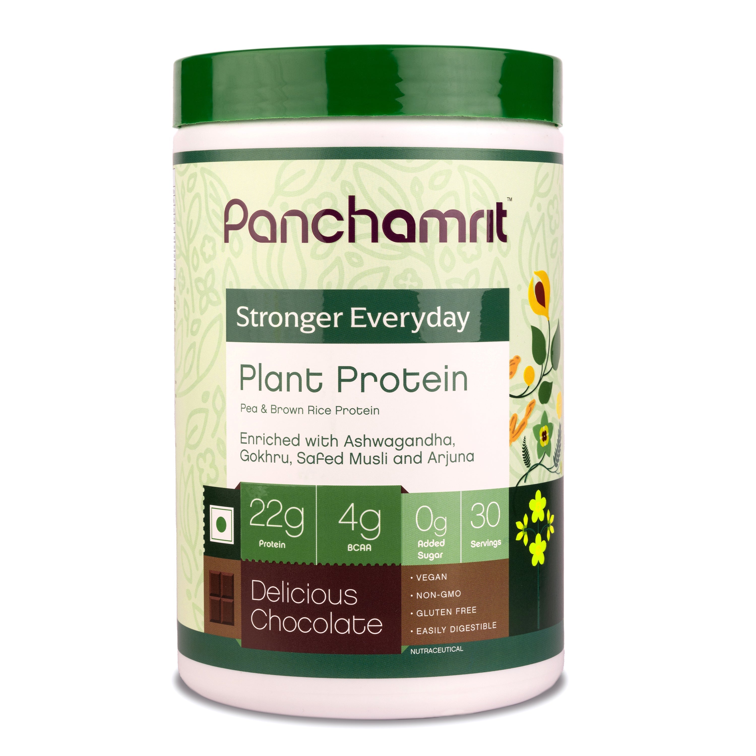 Panchamrit Plant Protein Powder With Ayurvedic Herbs | Chocolate Flavo ...