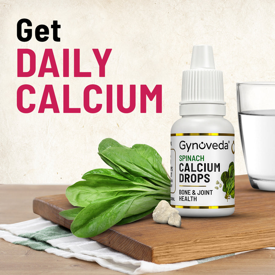 Gynoveda Spinach Calcium Drops - Organic Wellnesses