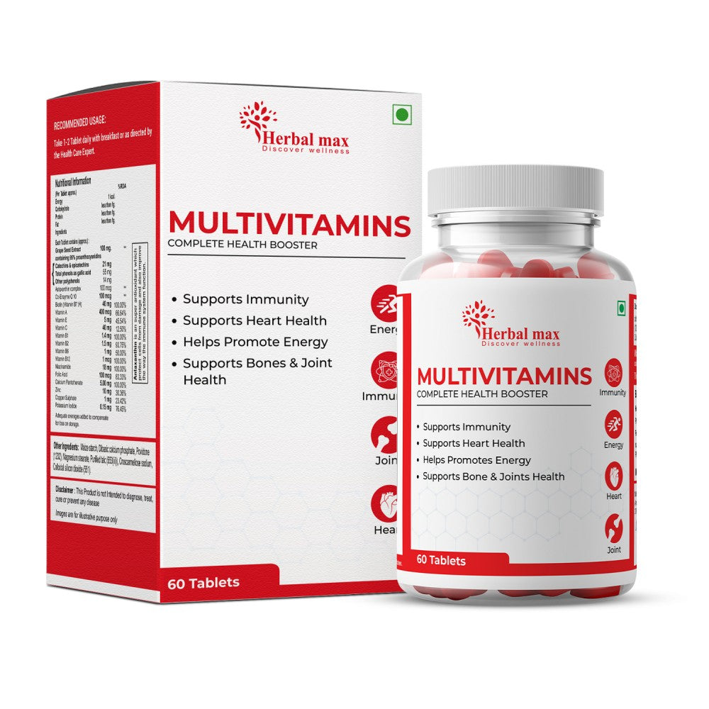 Herbalmax Multivitamins Capsules - 60 Capsule - Organic Wellnesses