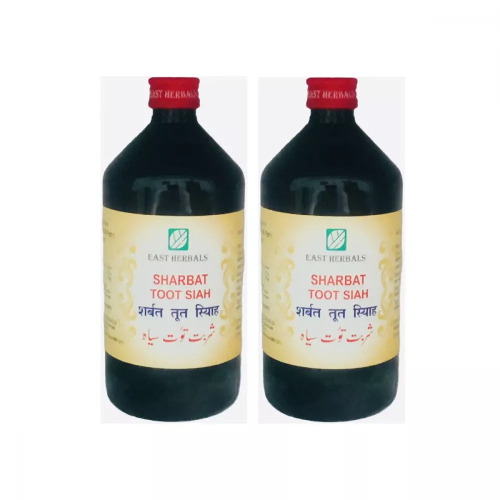 East Herbals Sharbat Toot Siah - 200 ml (Pack of 2) - Organic Wellnesses