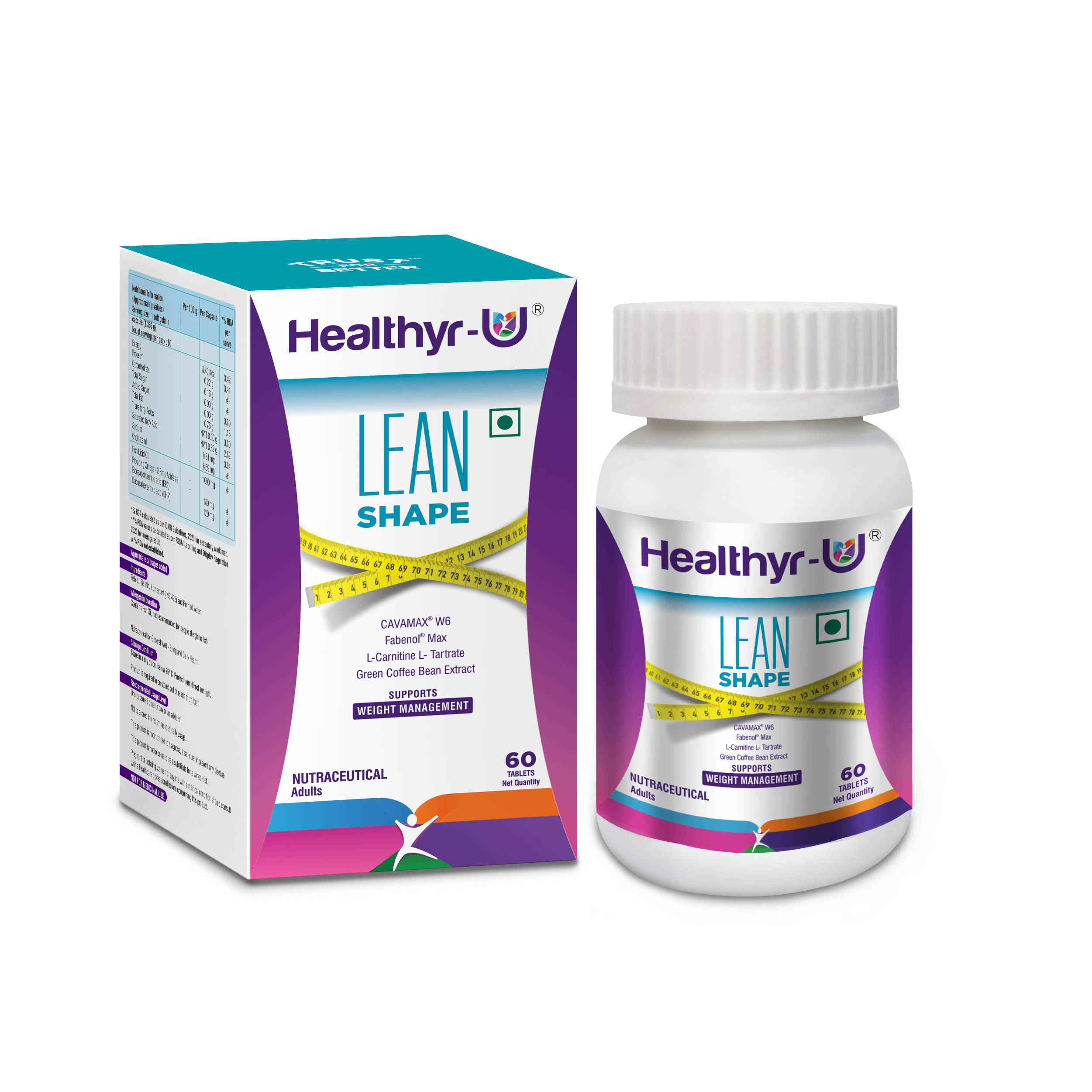 Healthyr-u Metabolic Nutrition Tablets – 60 Tab - Organic Wellnesses