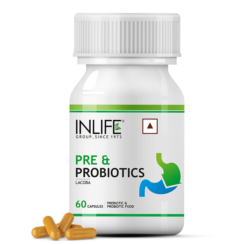 INLIFE Prebiotics & Probiotics Supplement - 60 tabs - Organic Wellnesses