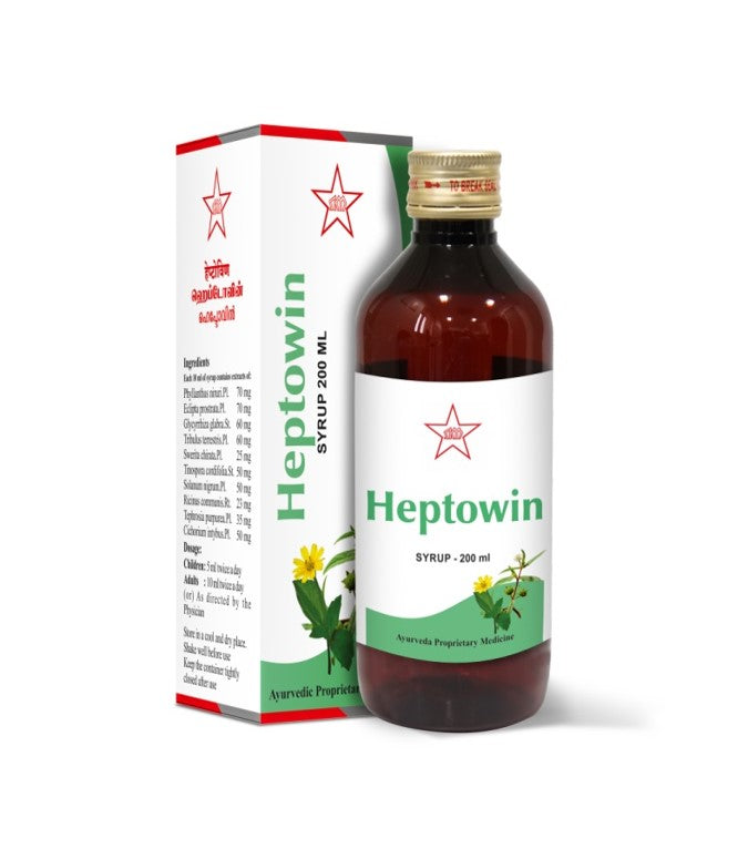 SKM Siddha And Ayurveda Heptowin Syrup - 200 ml - Organic Wellnesses
