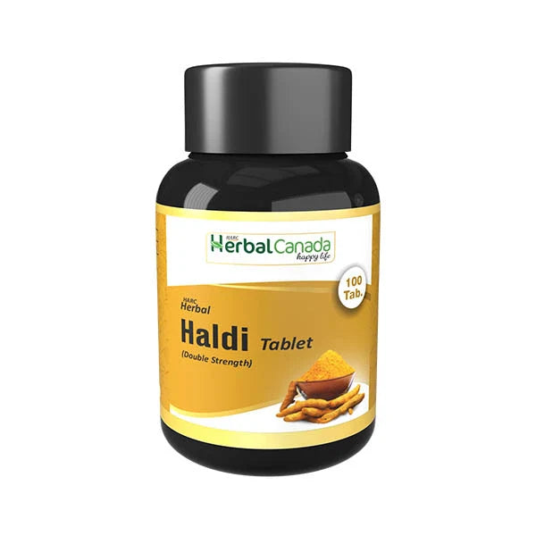 Herbal Canada Haldi Tablets - 100 - Organic Wellnesses