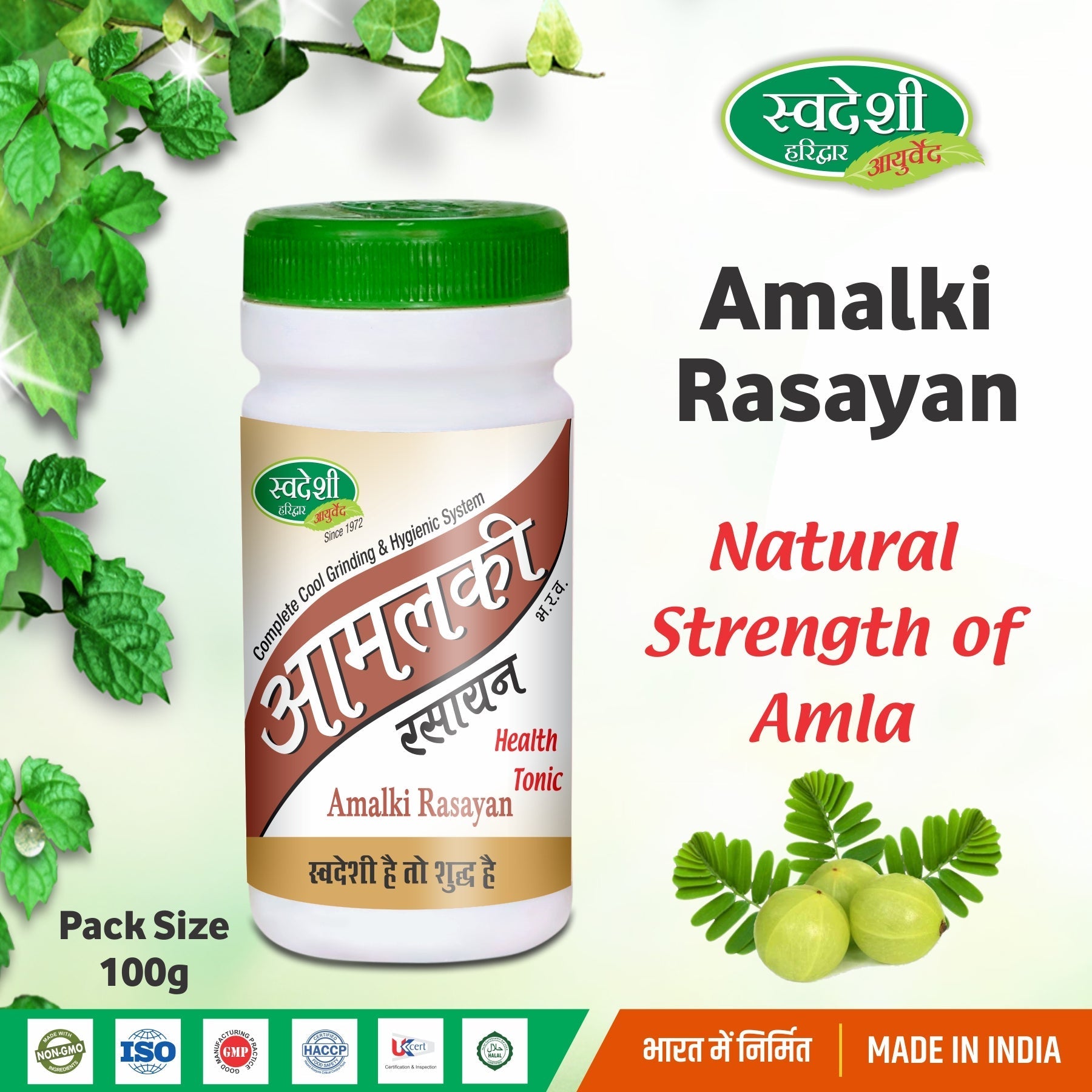 Swadeshi Ayurved Amalki Rasayan - 100 gms - Organic Wellnesses