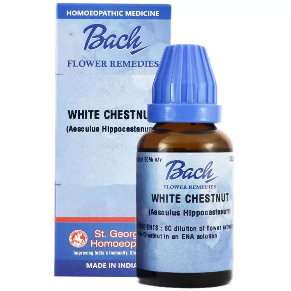 St. George Bach Flower White Chestnut - 30 ml - Organic Wellnesses