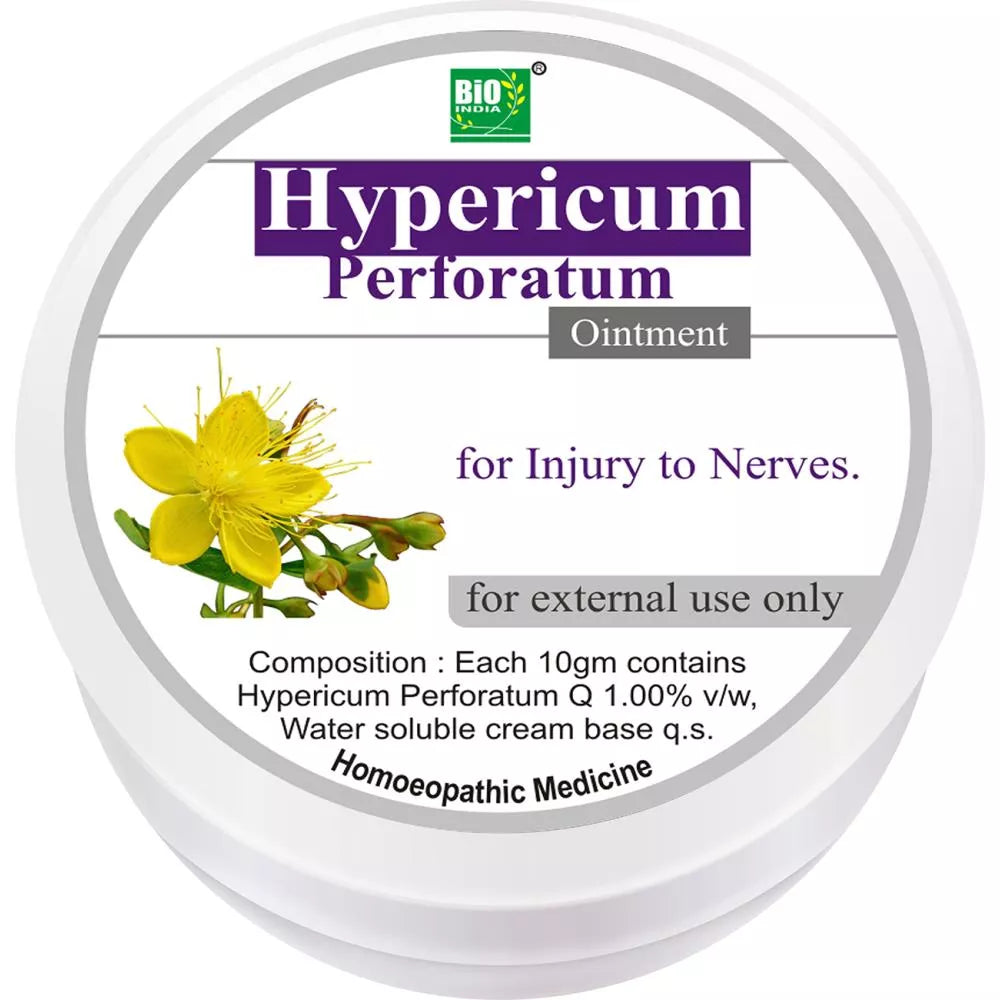Bio India Hypericum Perforatum Ointment- 30 gm - Organic Wellnesses