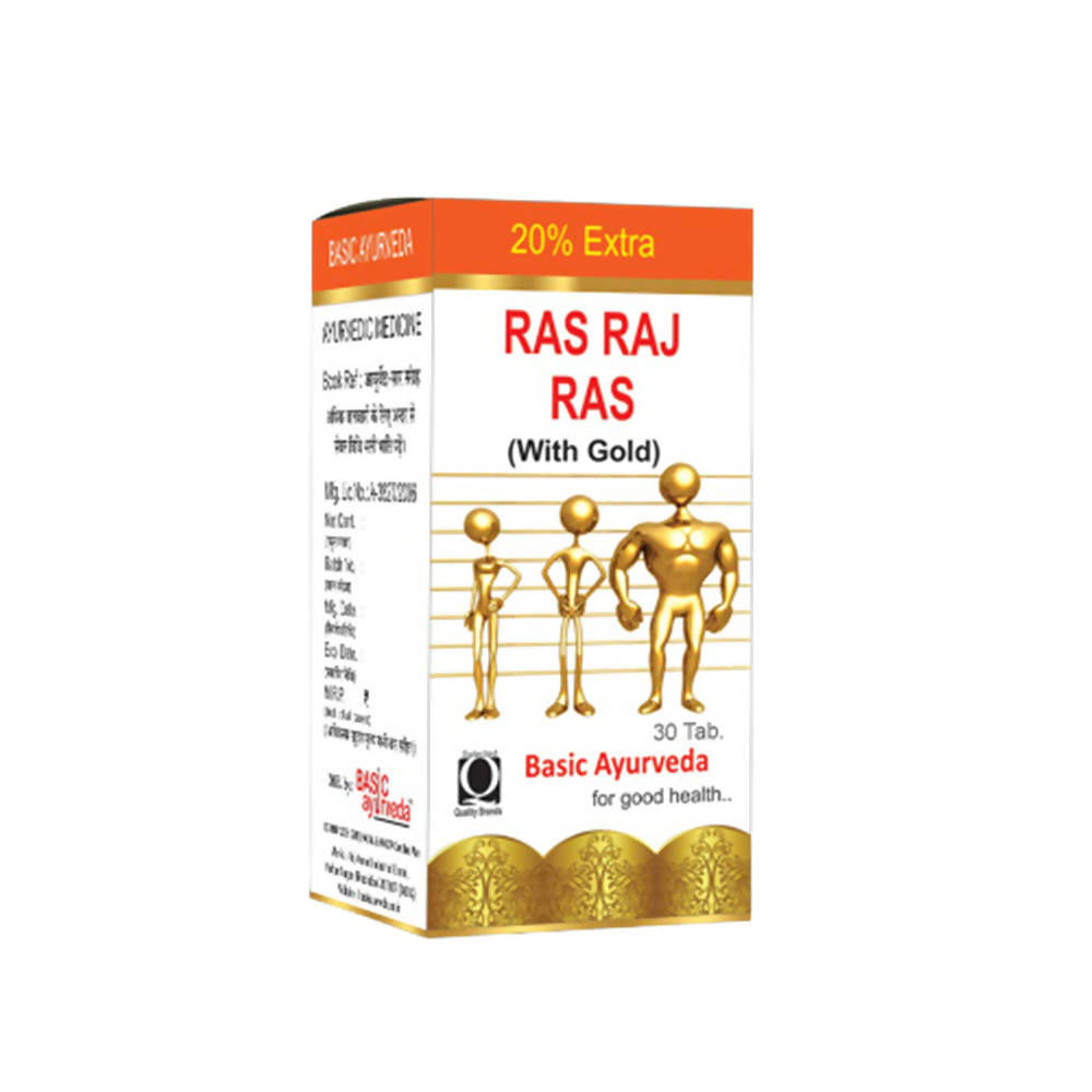 Basic Ayurveda Ras Raj Ras - 30 Tablets - Organic Wellnesses