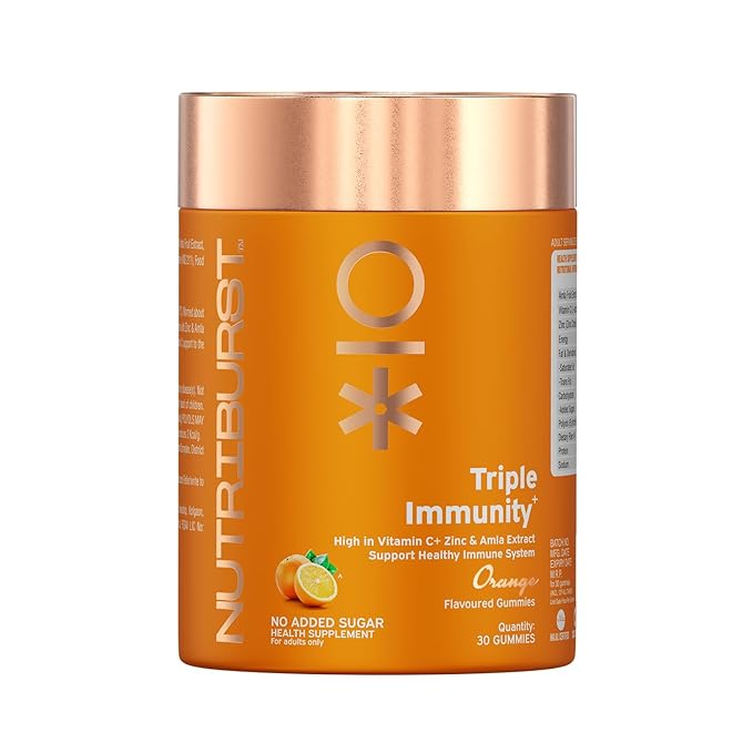 Nutriburst Triple Gummies - 30 gummies - Organic Wellnesses