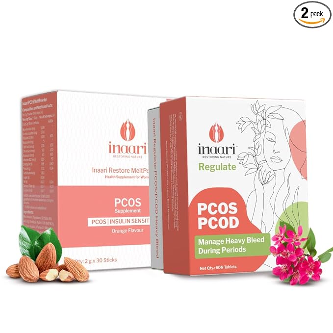Inaari Restore PCOS/PCOD Supplement Powder For Women (PCOS + PCOD Kit ...