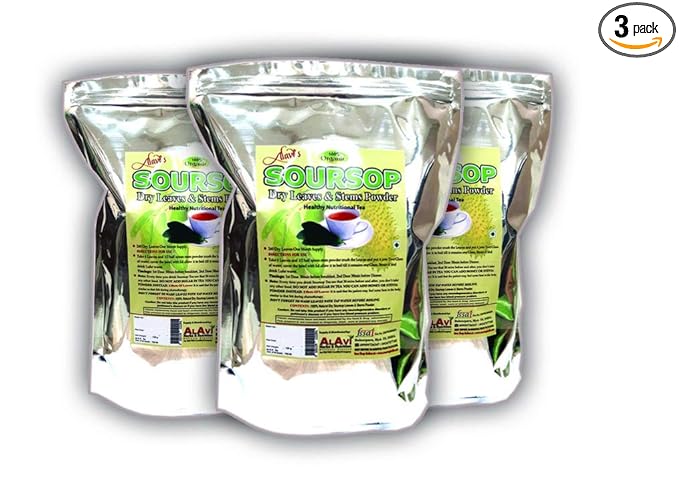 Alavi's Soursop / Graviola 240 Dry Leaves with Stems Powder - 130 gms ...