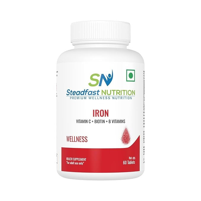 Steadfast Medishield Nutrition Iron - 60 Vegetarian Tablets - Organic ...