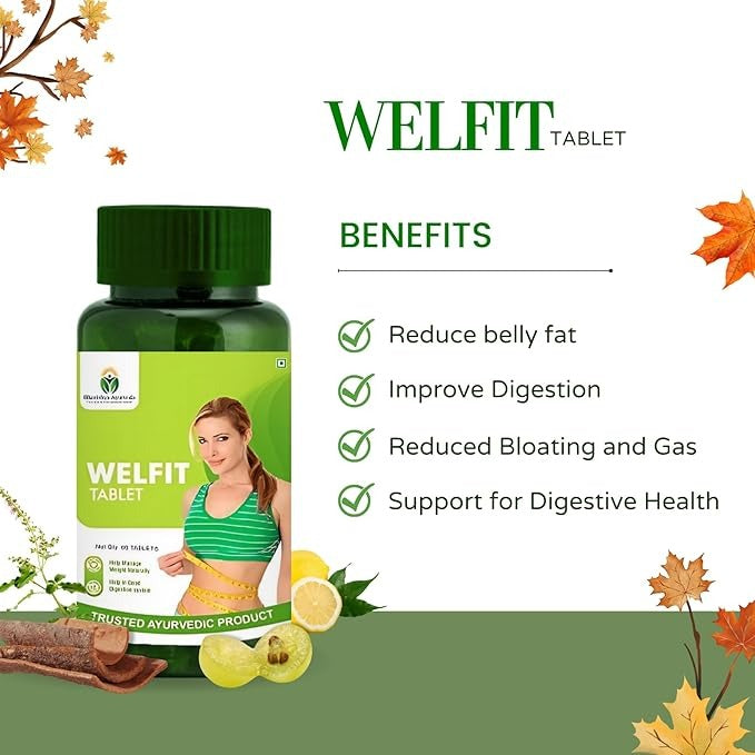 Bhavishya Ayurveda Welfit Ayurvedic Tablets - 60 Tablets (Pack Of 2) - Organic Wellnesses