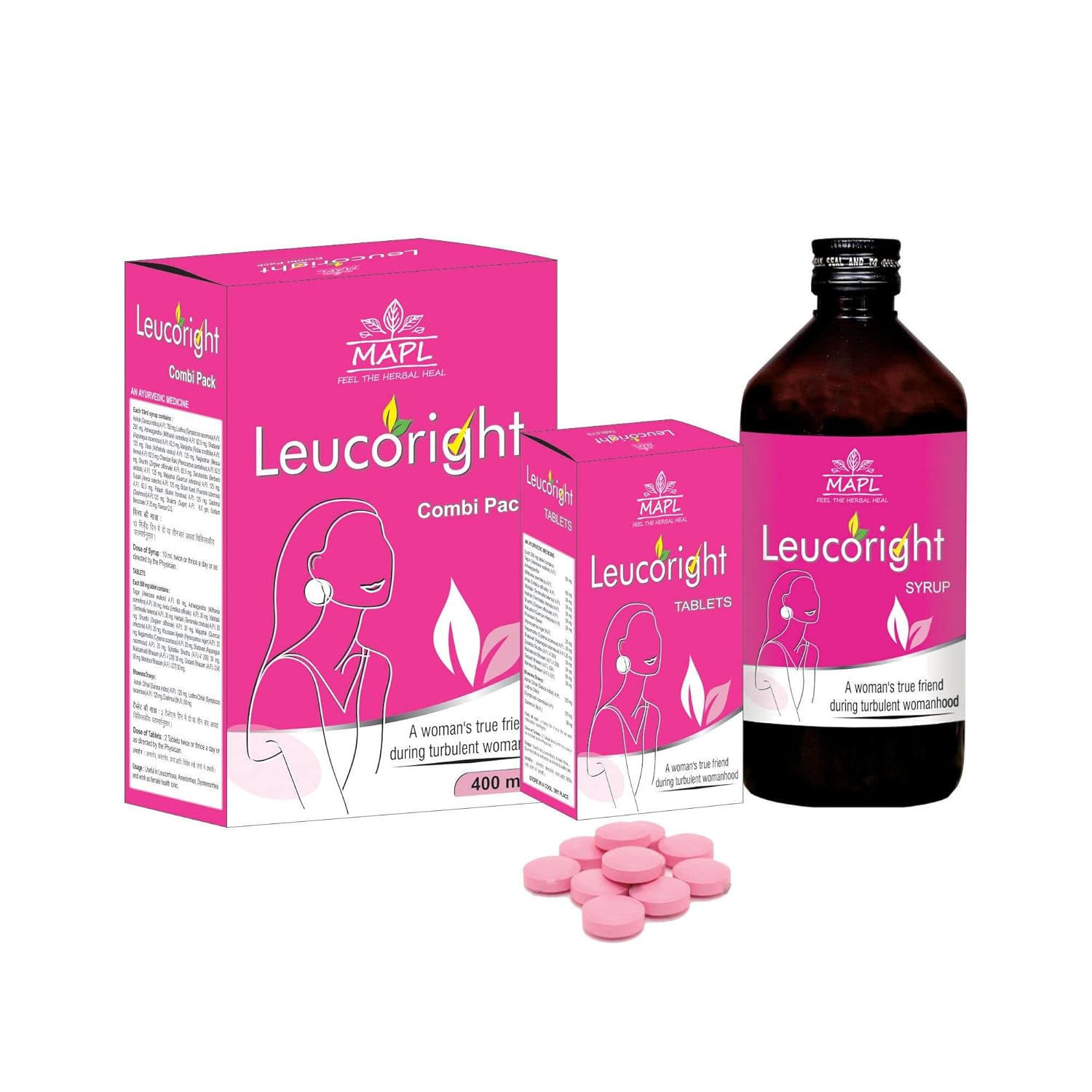Mapl Herbal Wellness Combo Pack – Syrup & Tablets - Organic Wellnesses