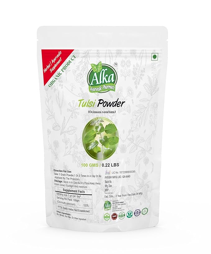 Alka Ayurvedic Tulsi Powder - 100 gms - Organic Wellnesses