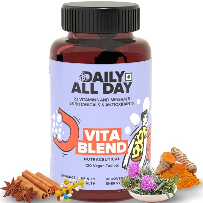 Daily All Day Multivitamin Tablet for Men & Women Vita Blend - 120 tab ...