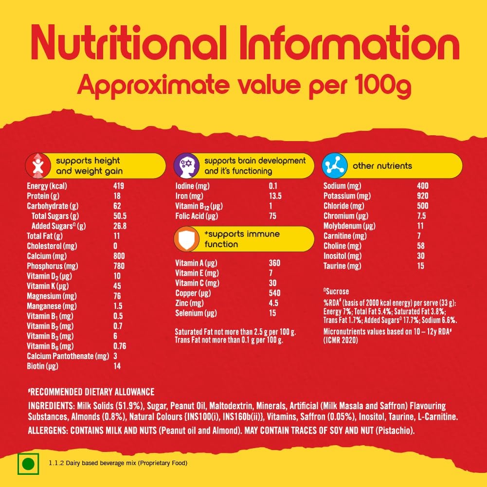 Complan Nutrition Drink Powder for Children Royale Chocolate Flavour ...