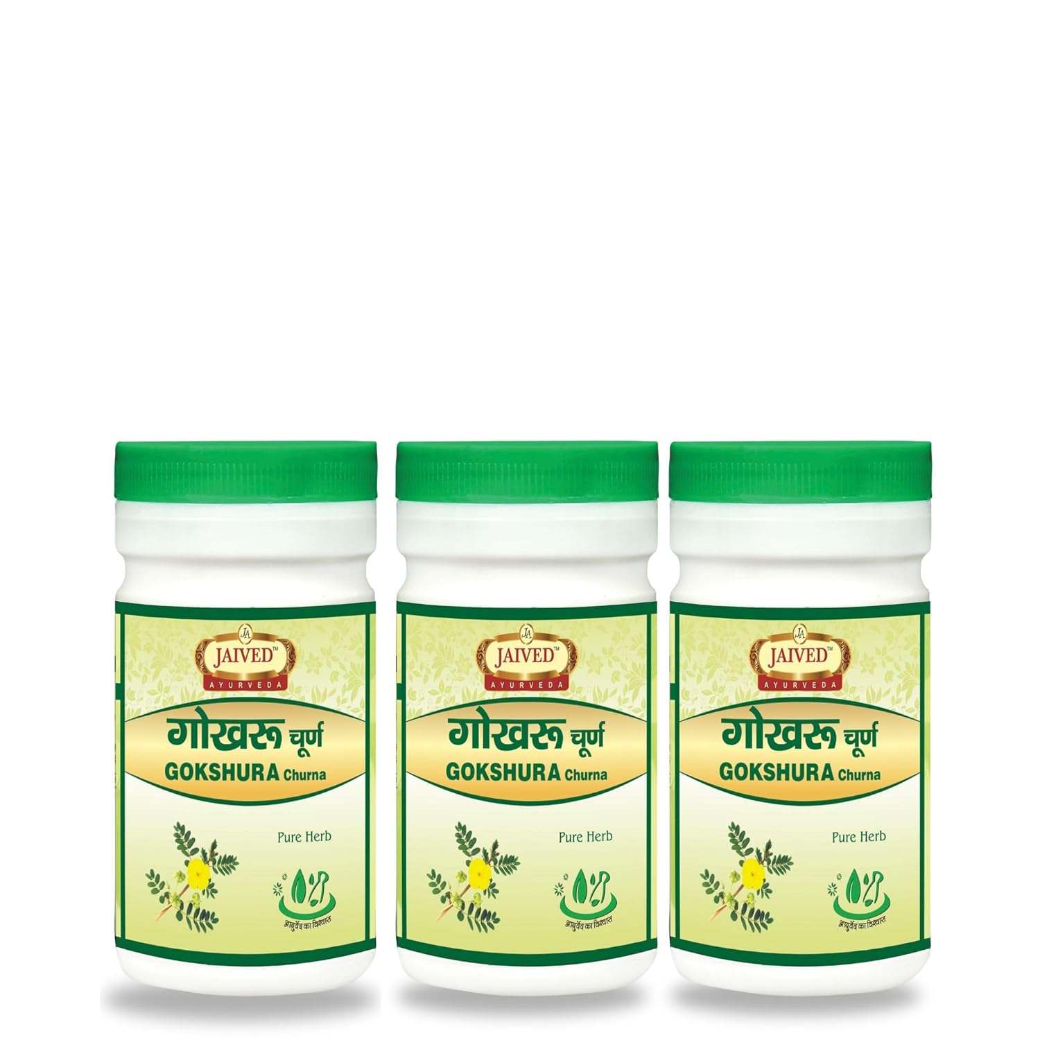 Jaived Ayurveda Gokshuru Churana - 100 Grams | Pack of 3 - Organic ...