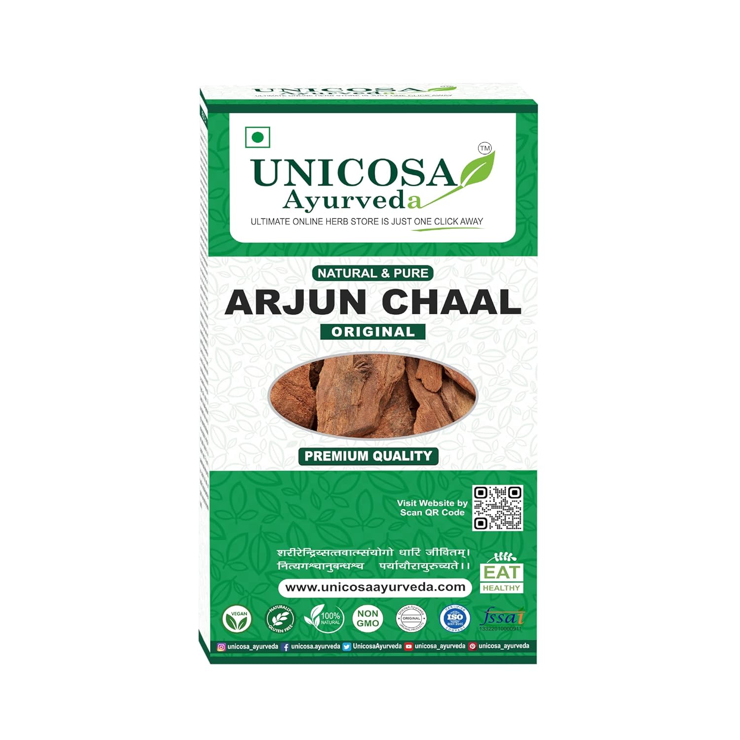 Unicosa Ayurveda Arjun Chaal - 400 gms (pack of 2) - Organic Wellnesses