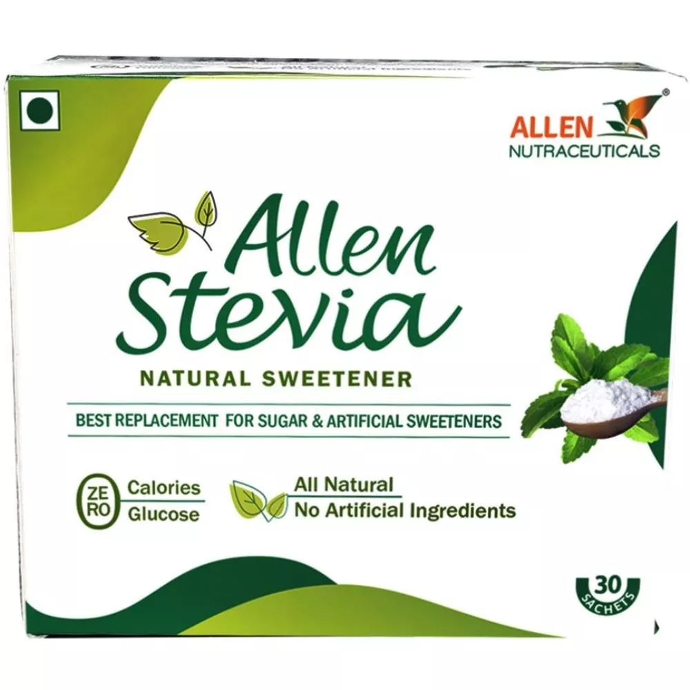 Allen Homeopathy Stevia Natural Sweetener - 30 sachets - Organic Wellnesses