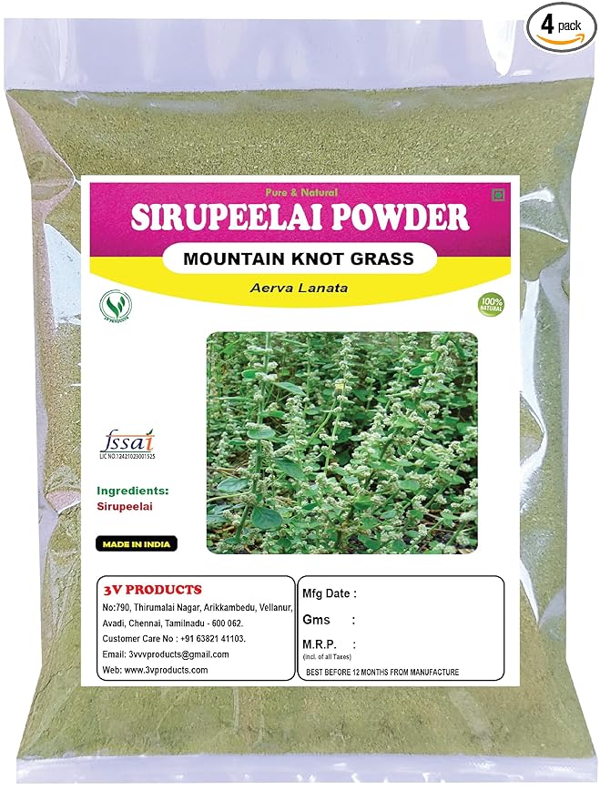 3V Products Sirupeelai Powder - 400 gms - Organic Wellnesses
