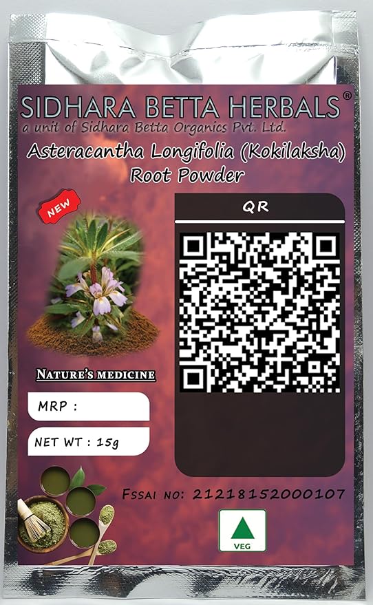 Sidhara Betta Herbals Asteracantha Longifolia Root Powder | Kokilaksha ...