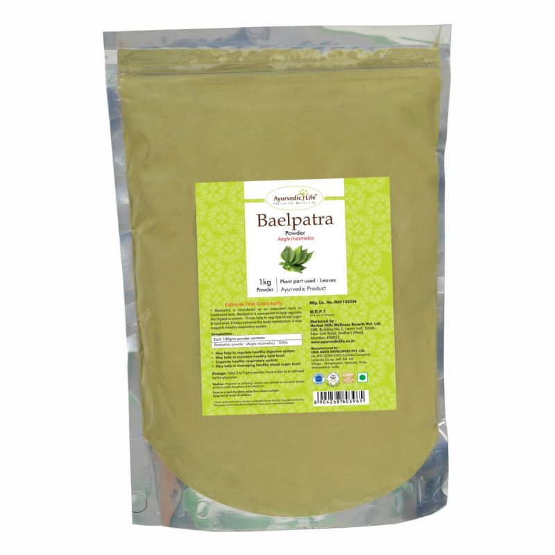 Ayurvedic Life Bel patra powder – Bilva for respiration – 1 kg ...