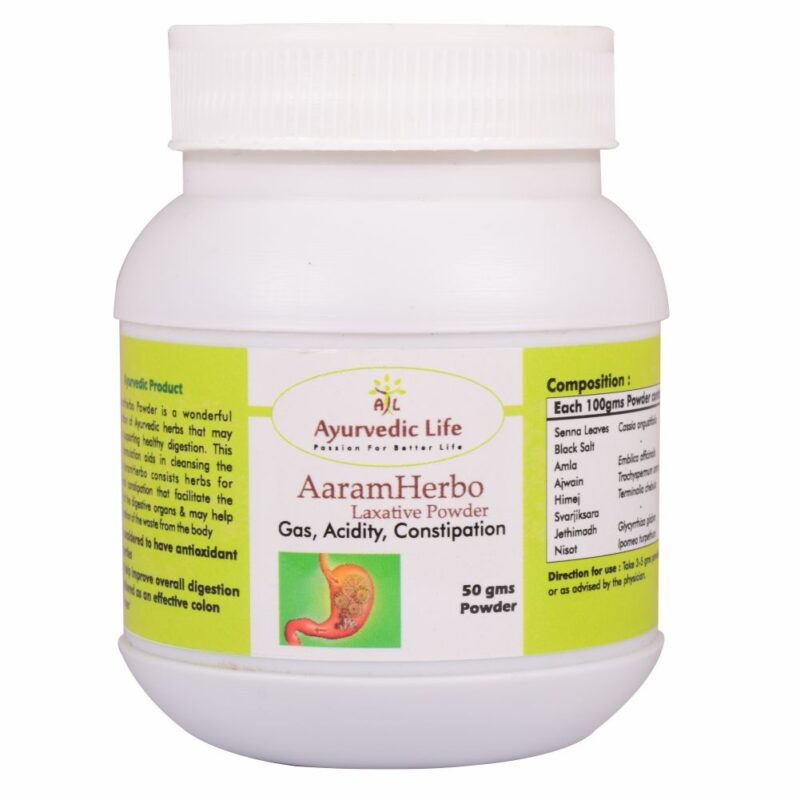 Ayurvedic Life Laxative Powder – Aaram Herbo – 50 gm Pack of 2 ...