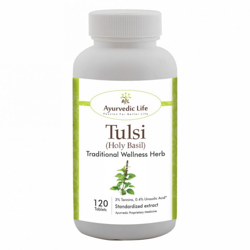 Ayurvedic Life Tulsi tablet – Tulsi for Acne – Basil leaves – 120 tabl ...
