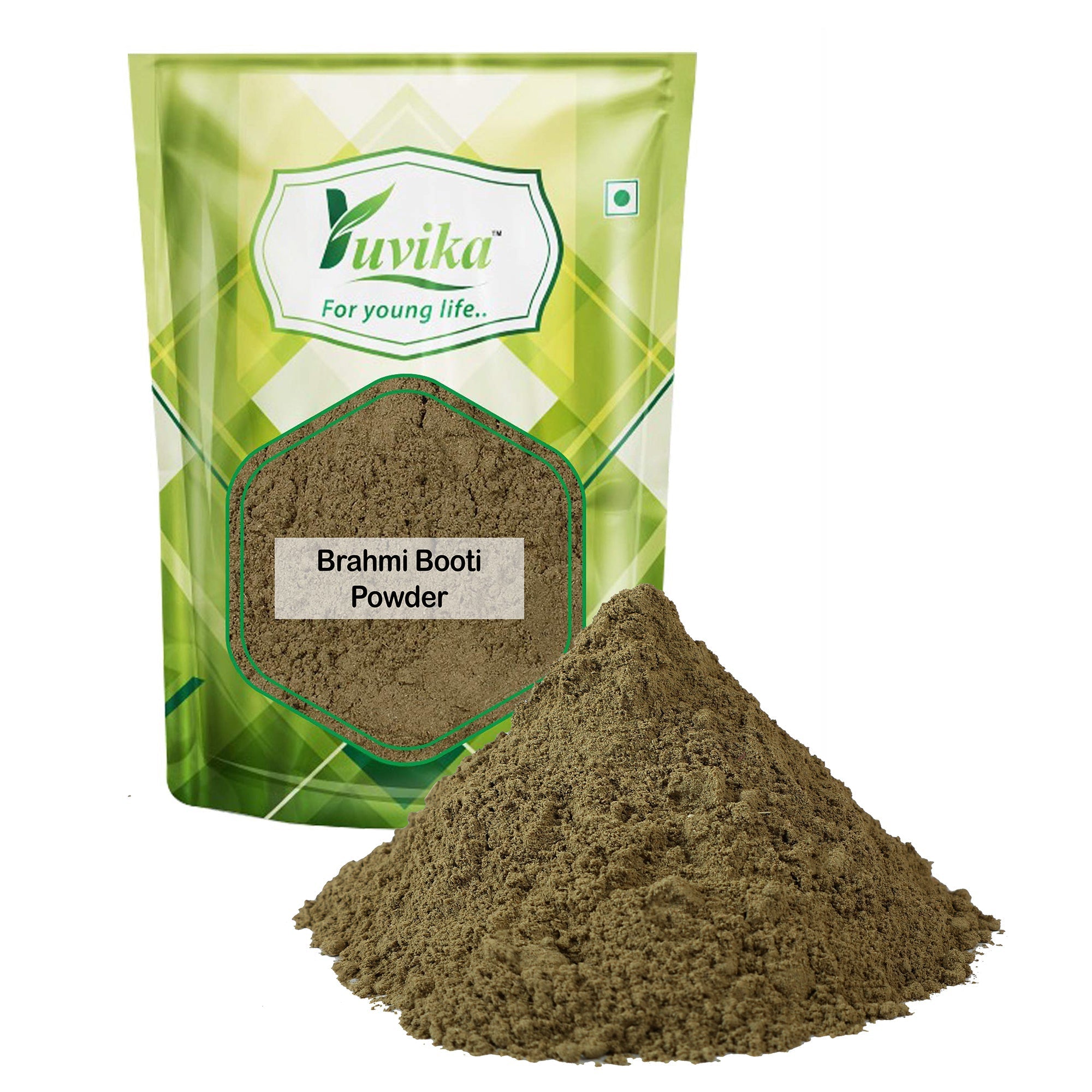 Yuvika Brahmi Booti Powder - Gotu Kola - Bacopa Monnieri Linn - Indian ...