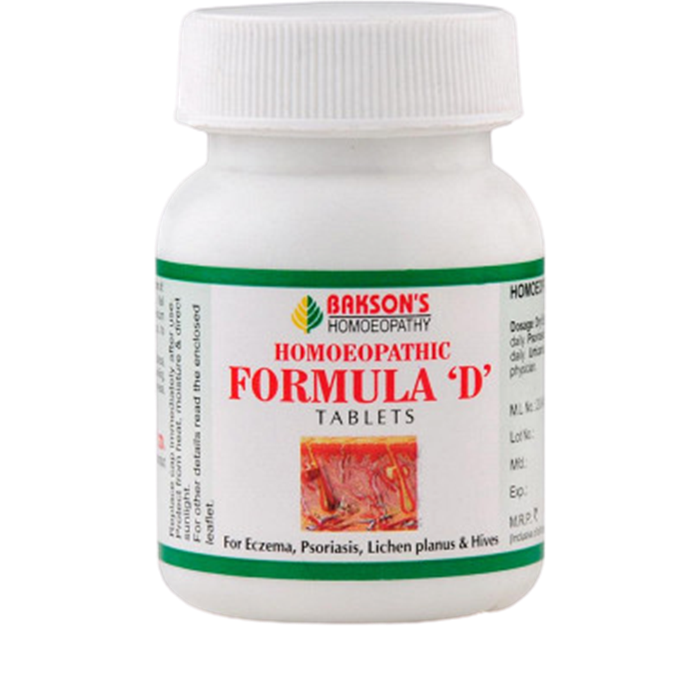 Bakson's Homoeopathic Formula D Tablet - Organic Wellnesses