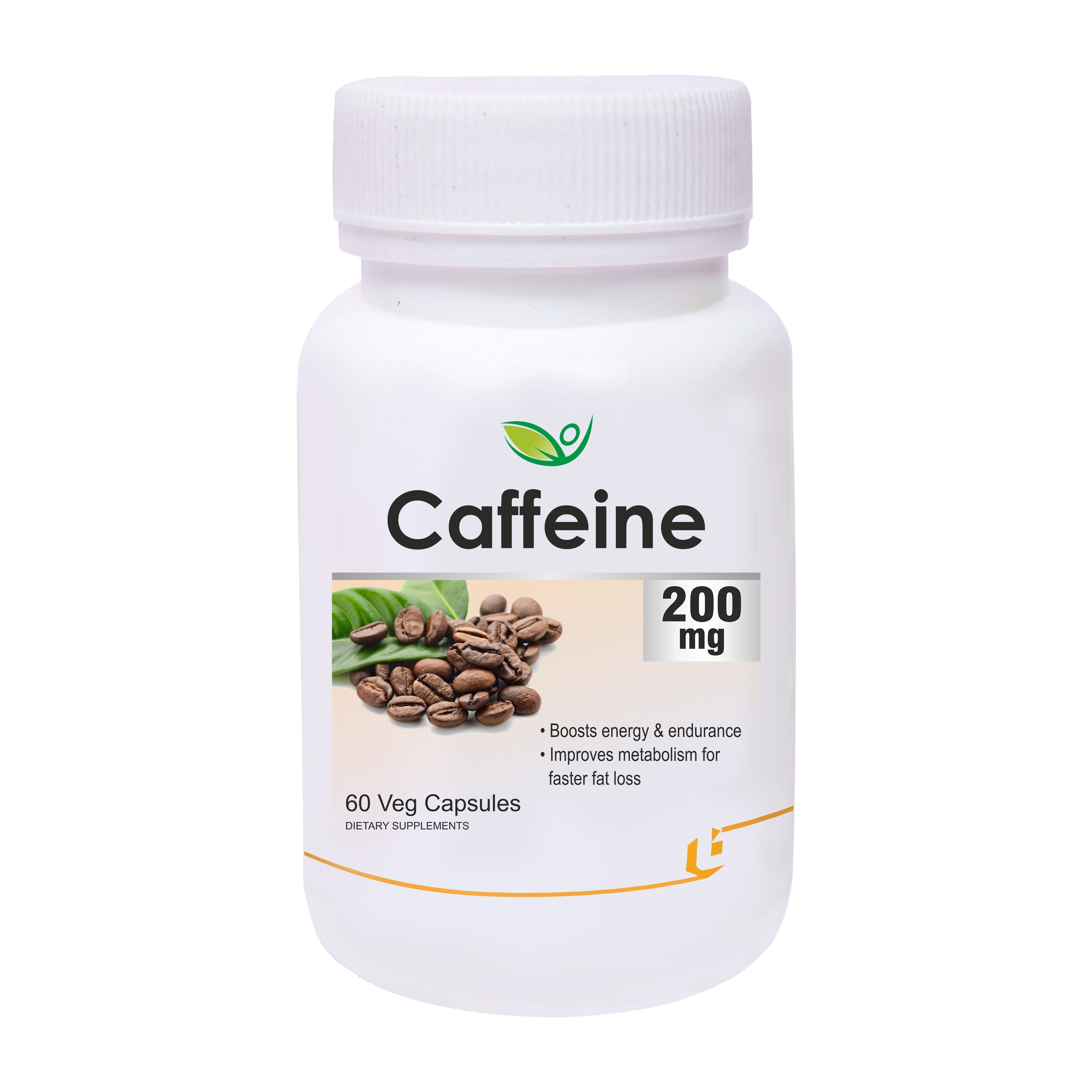 Biotrex Caffeine 200mg - 60 tabs - Organic Wellnesses