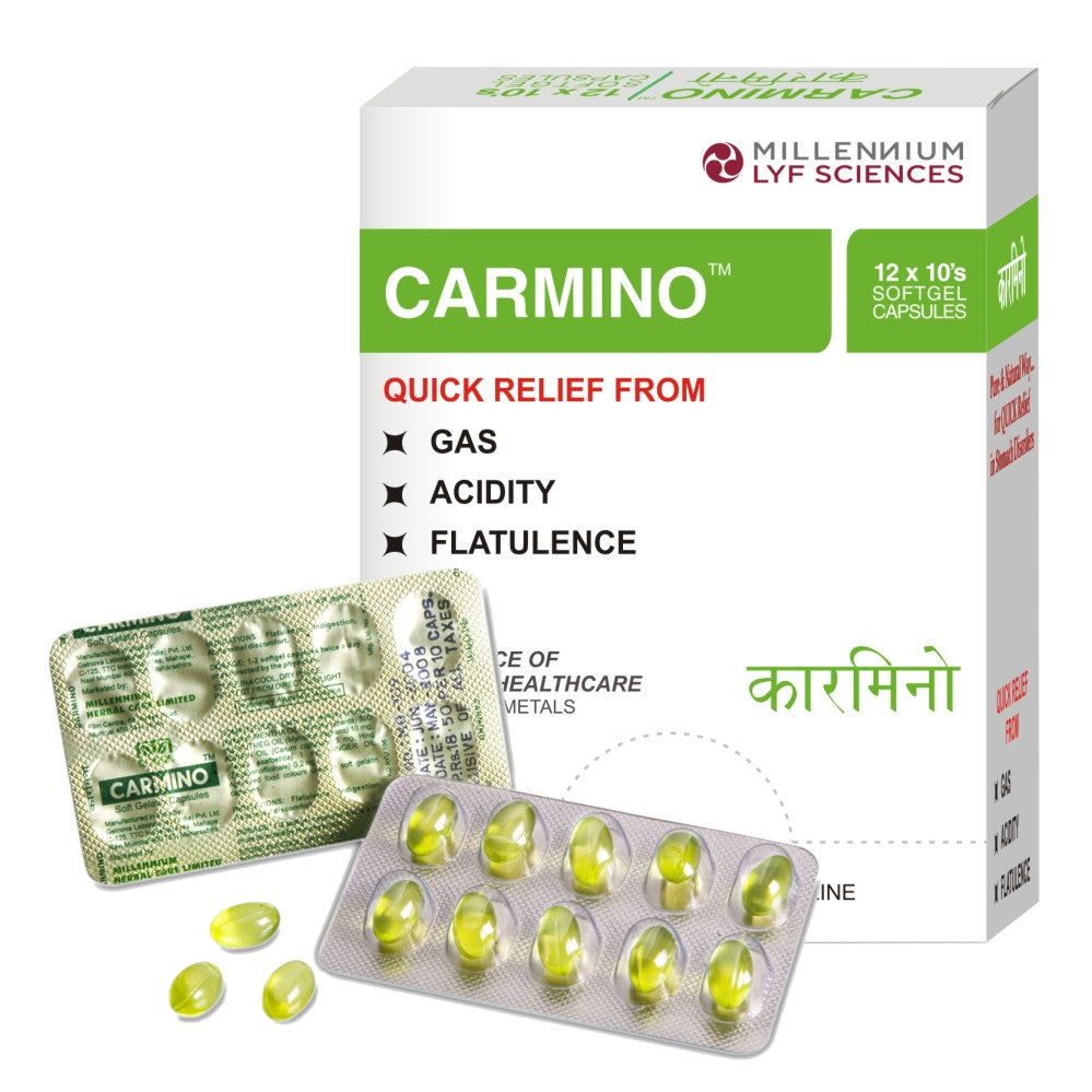 Millennium Herbal Carmino Sgc - 120 Capsules - Organic Wellnesses