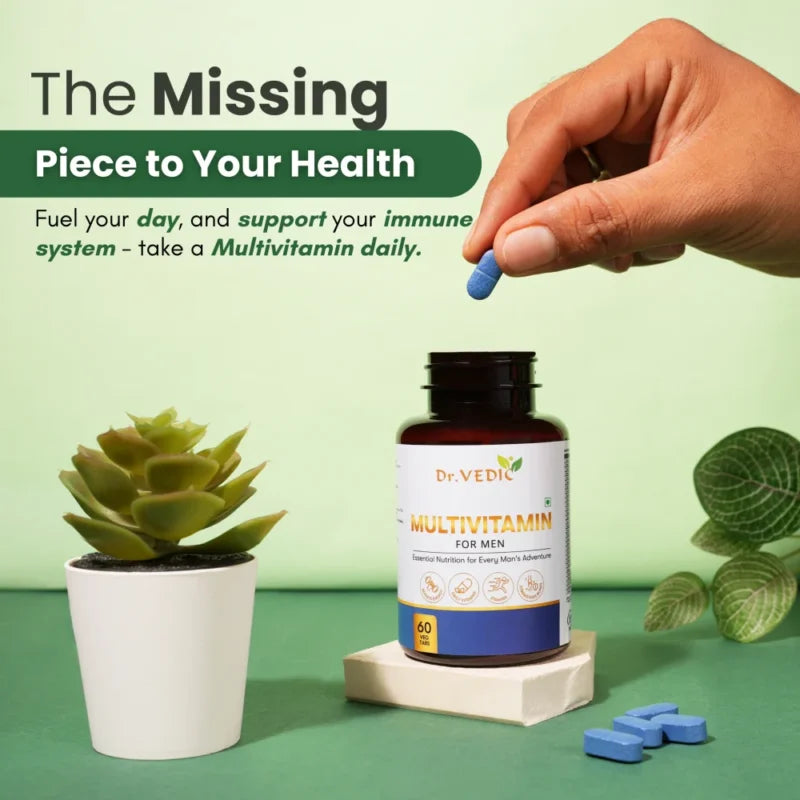 Dr. Vedic Multivitamin Men Tablets - 60 Tabs - Organic Wellnesses