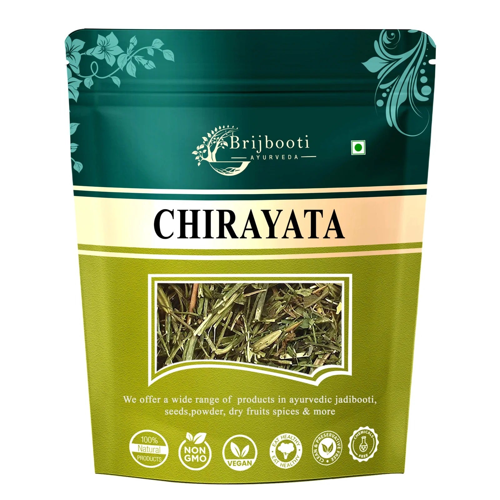 Brijbooti Birju Mahavir Chirayata Bitter stick- 100 gms - Organic ...