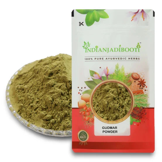 IndianJadiBooti Gudmar Leaves Powder - 250 gms - Organic Wellnesses