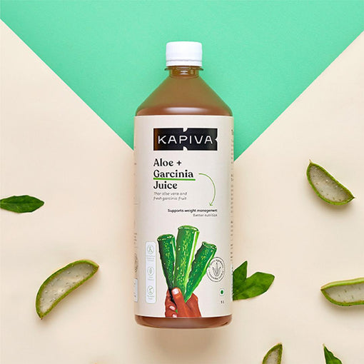 Kapiva Ayurveda 100% Organic Aloe Vera + Garcinia Juice - 1L - Organic ...