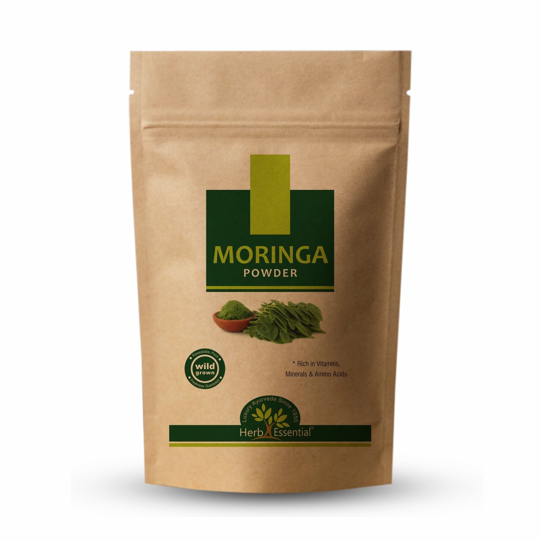 Herb Essential Moringa Powder - 100 gms - Organic Wellnesses