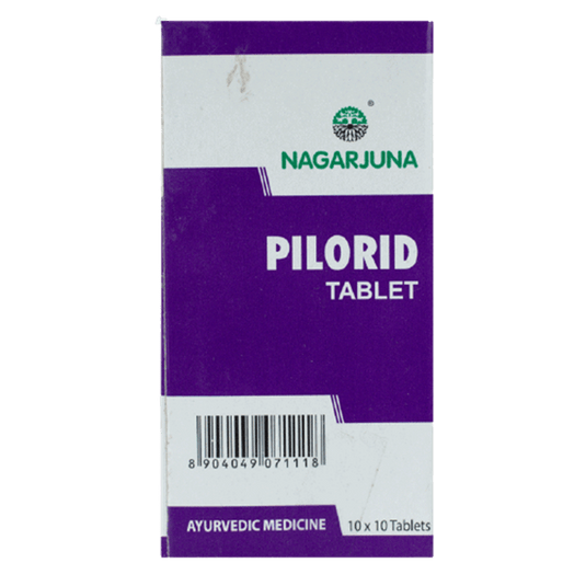 Nagarjuna Ayurveda Pilorid Tablets - 100 Tabs - Organic Wellnesses