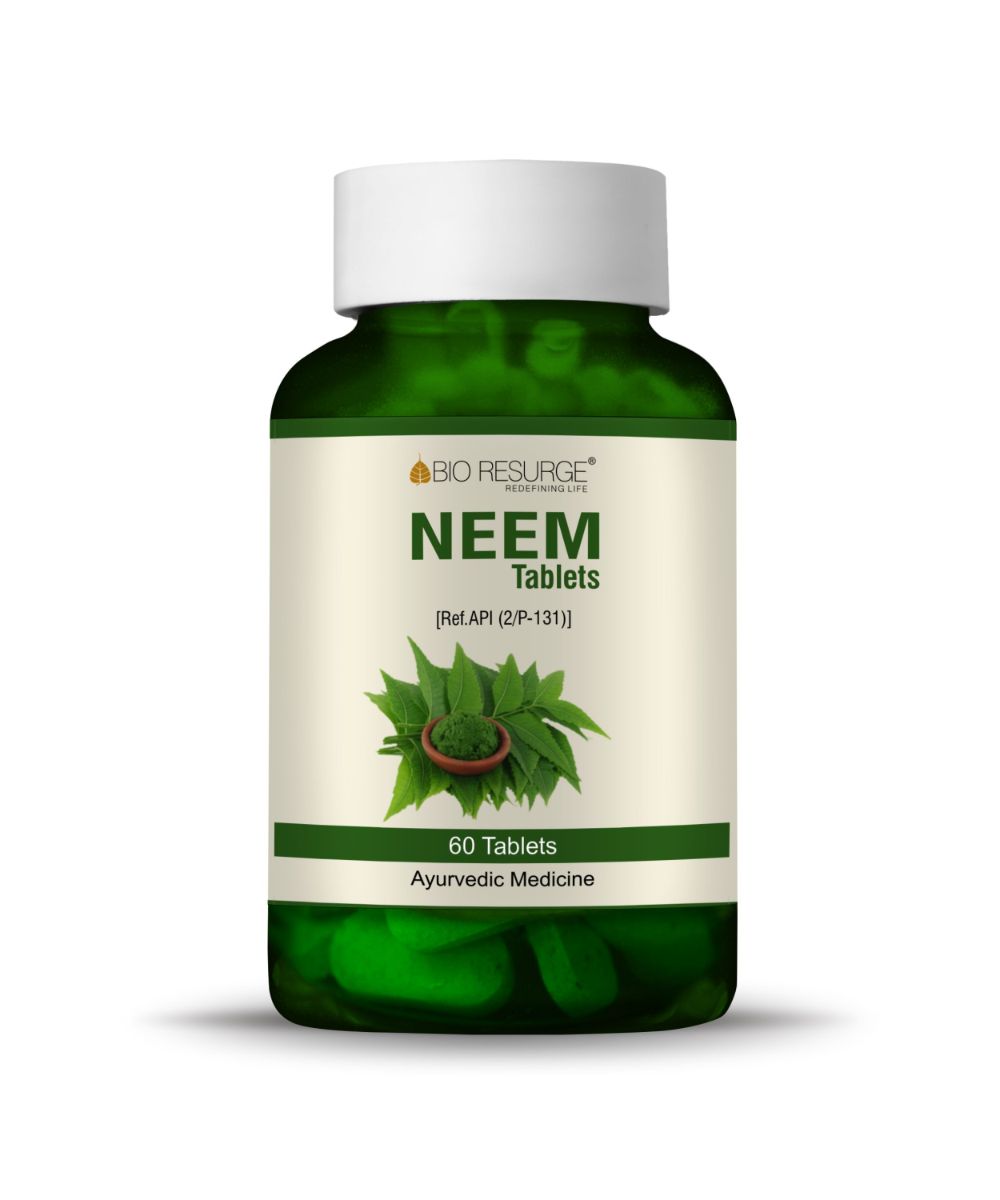Bio Resurge Neem Tablets - 60 tablets - Organic Wellnesses
