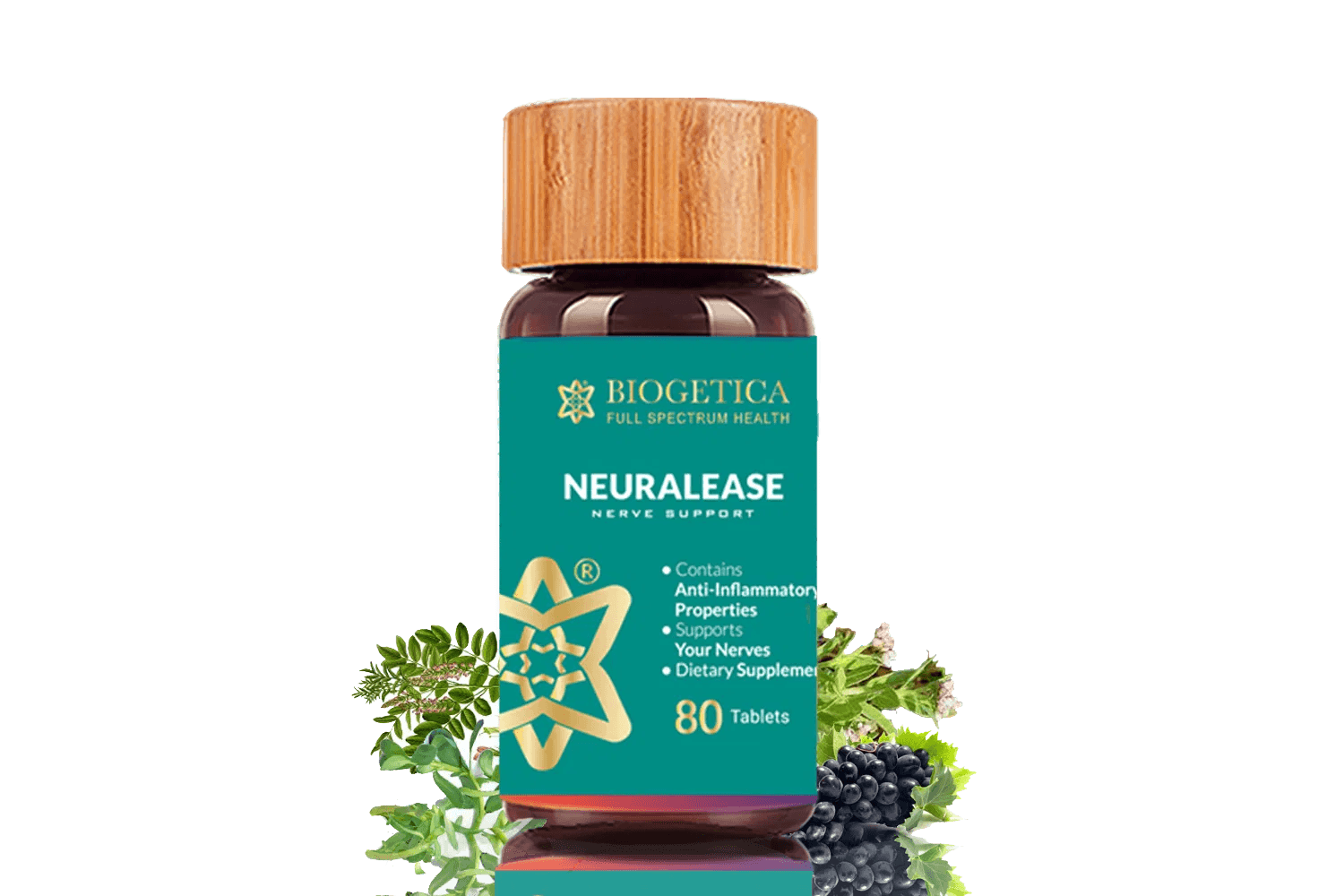 Biogetica Neuralease (Relieve Nerve Pain) - 80 tabs - Organic Wellnesses