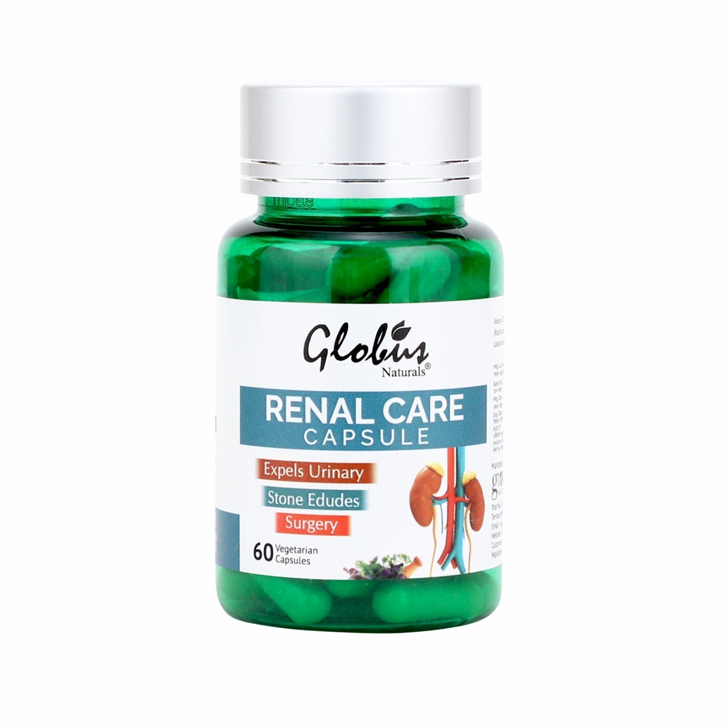 Globus Naturals Renal Care Ayurvedic Capsules - 60 caps - Organic ...