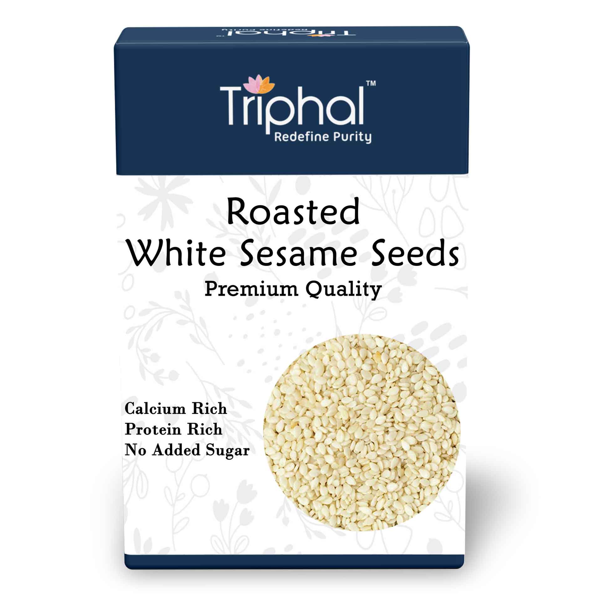 Triphal Roasted White Sesame Seeds - Organic Wellnesses