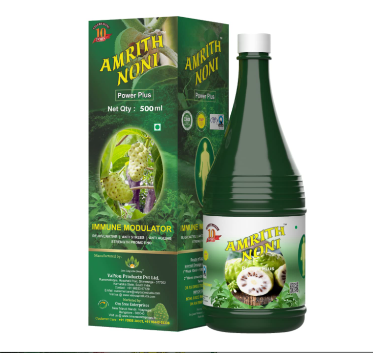 Amrith Noni Power plus syrup - 500 ml - Organic Wellnesses